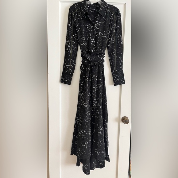 ME+EM | Dresses | Meem Scatter Dot Maxi Dress With Tie Belt Size Medium ...